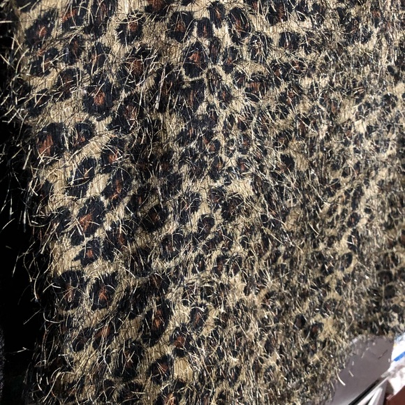 Vintage | Tops | Vintage Metallic Fuzzy Leopard Print Tank | Poshmark